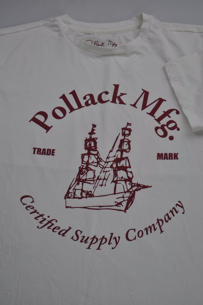 White with Deep Red Print – Pollack Mfg.